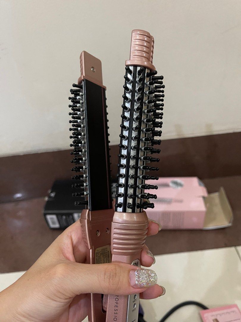 REPIT 2in1 Titan heat 27mm Catokan lurus dan curly, Kesehatan ...