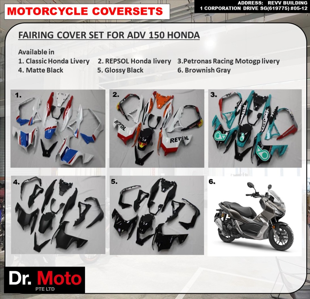 ADV160, ADV150 fairing cover set coverset [ADV Honda], Motorcycles ...