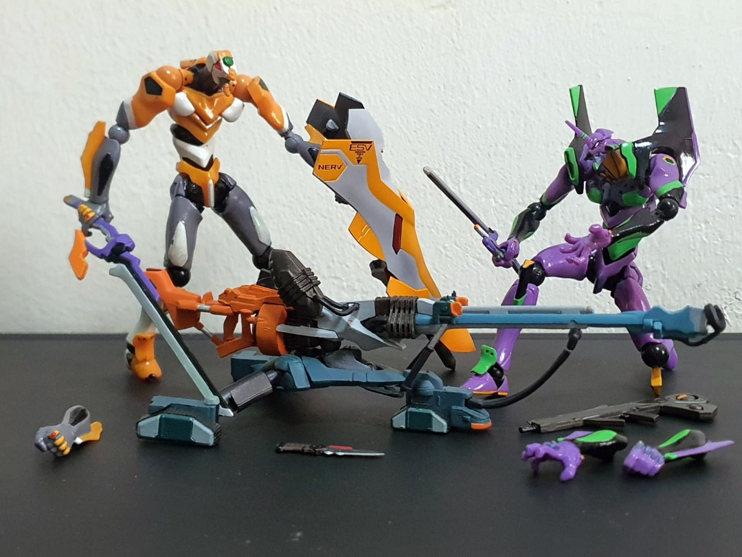 Revoltech Evangelion Evolution EV-010S - EVA-00 Prototype + EV-001S ...