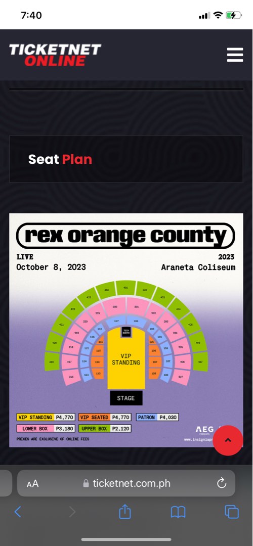 Rex Orange County 2 VIP STANDING Tickets, Tickets & Vouchers, Event ...