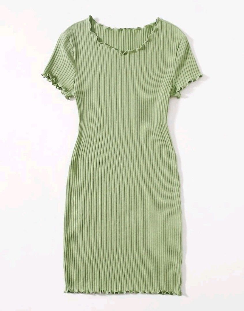 Rib Knit Bodycon Dress, Women's Fashion, Dresses & Sets, Dresses on ...