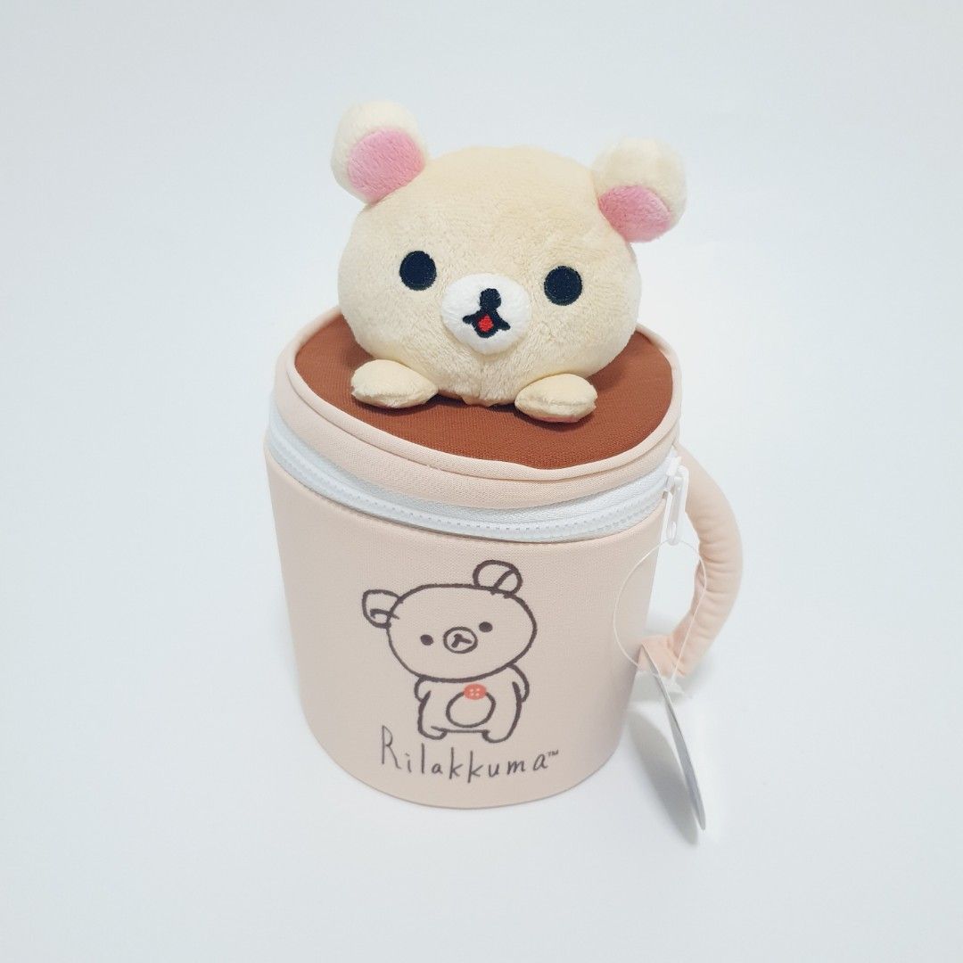 Rilakkuma Style Korilakkuma Mug Cup Plush Pouch, Hobbies & Toys ...