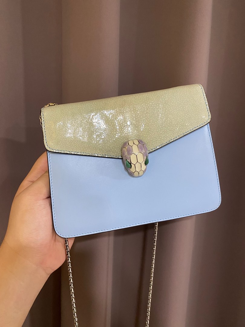 (RTP $4,900) BVLGARI SERPENTI GALUCHAT CROSSBODY BAG, Luxury, Bags ...