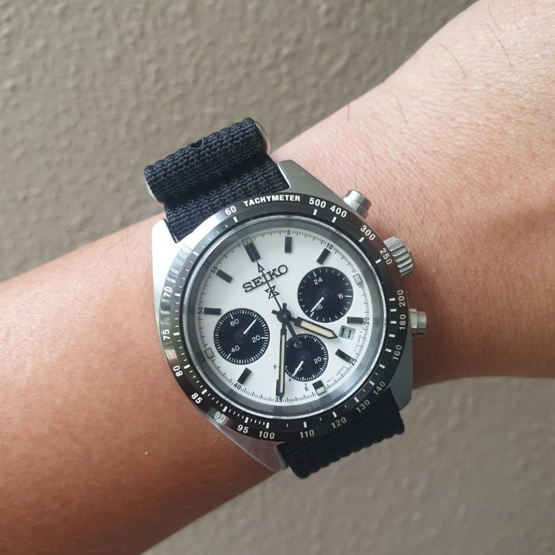Seiko Prospex Speedtimer chronograph panda dial SSC813, Luxury, Watches ...