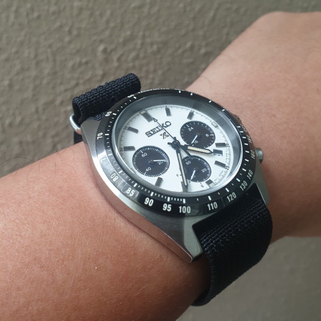 Seiko Prospex Speedtimer chronograph panda dial SSC813, Luxury, Watches ...