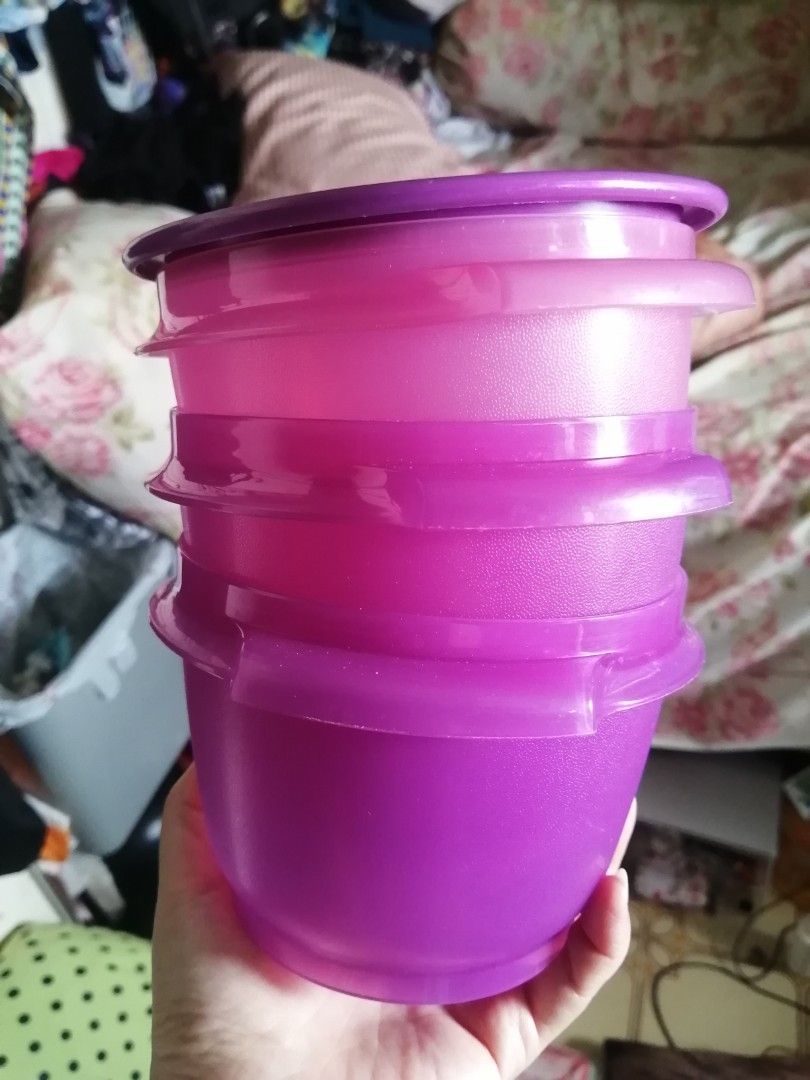 Set of 3 round Tupperware Containers, Furniture & Home Living ...