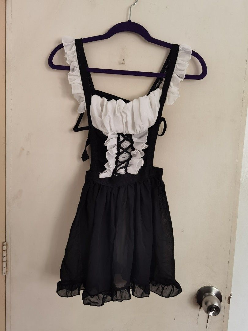 Sexy maid lingerie costume, Women's Fashion, Undergarments & Loungewear ...