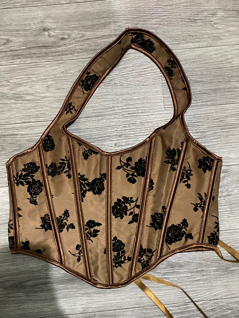 shein corset top laced, Women's Fashion, Tops, Blouses on Carousell