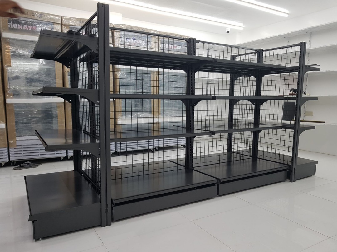 shelves steel metal racks standee gondola, Furniture & Home Living ...