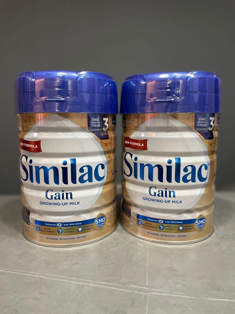 Similac Gain 5MO Stage 3 Growing up Baby Milk Powder Formula 850g (1 ...