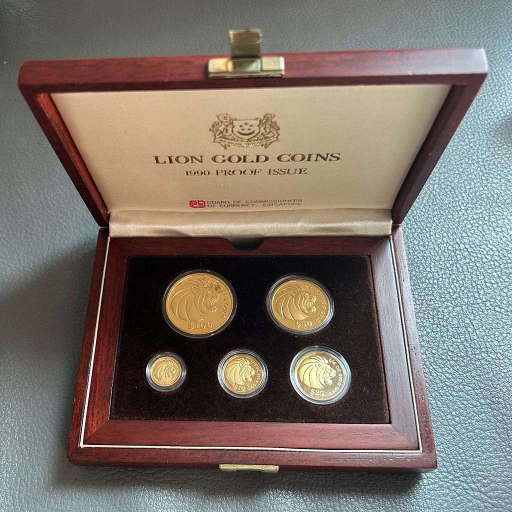 Singapore 999.9 Gold coin set, Hobbies & Toys, Memorabilia ...