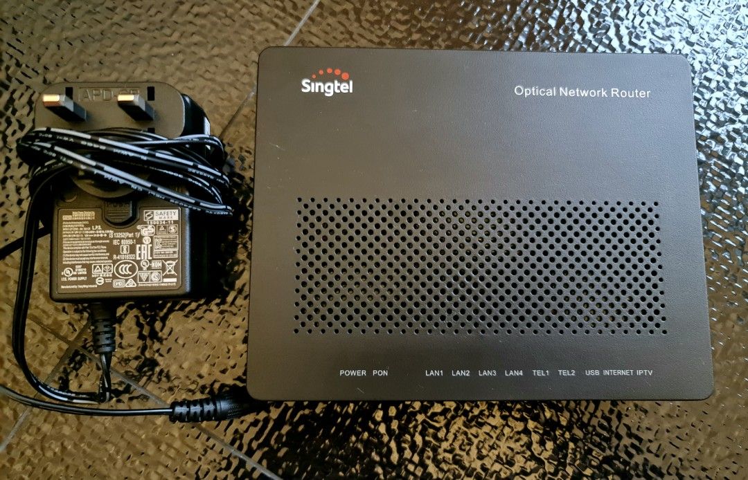 Singtel Huawei Echolife Hg8244h Optical Network Fibre Optic Termination Point Ont Router