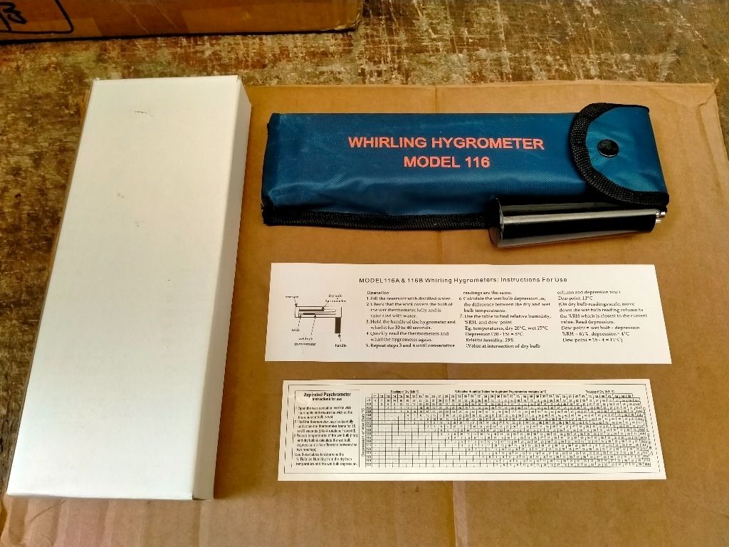 Sling Psychrometer Whirling Hygrometer - celsius scale IMPA 370261 ...