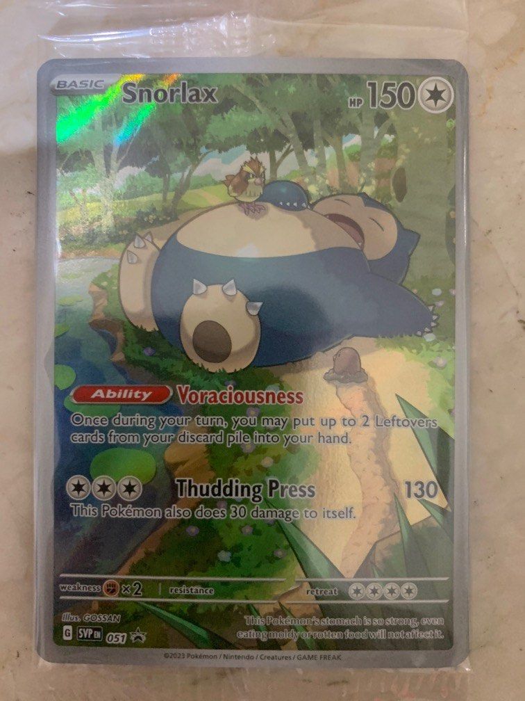 Snorlax Promo Pokemon 151 Scarlet & Violet | Pokemon TCG, Hobbies & Toys, Toys & Games on Carousell