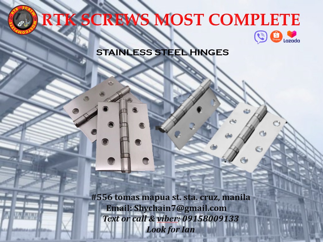 STAINLESS STEEL HINGES 5*3*2.5 (Stainless 5"), Commercial & Industrial ...