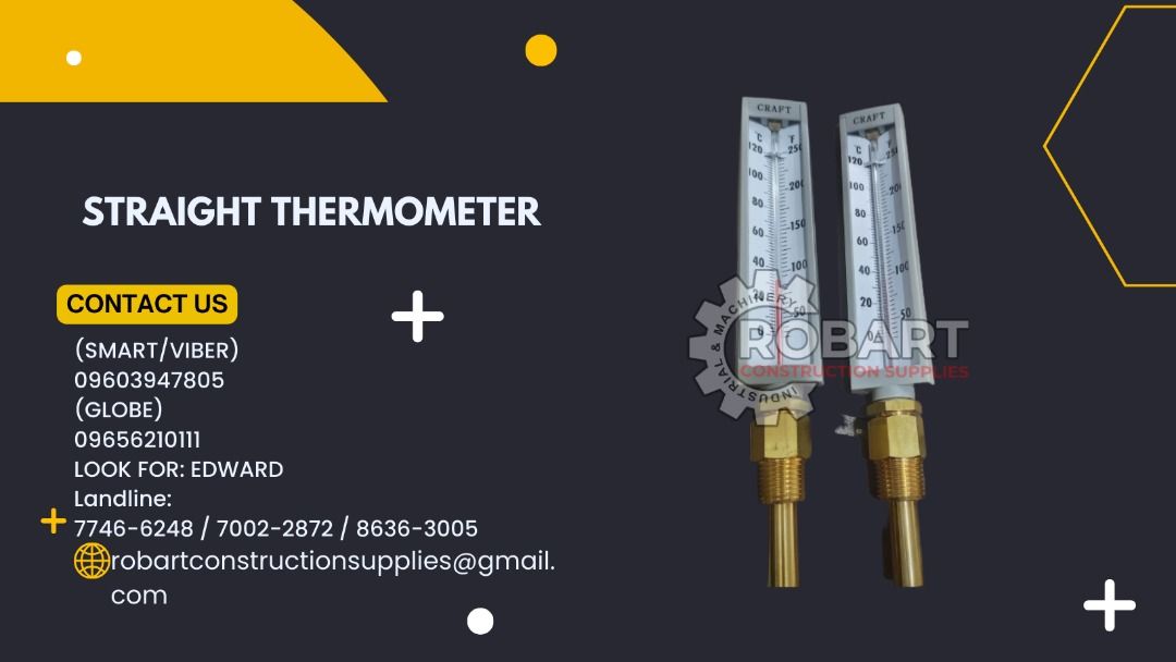 straight thermometer, Commercial & Industrial, Industrial Equipment on ...