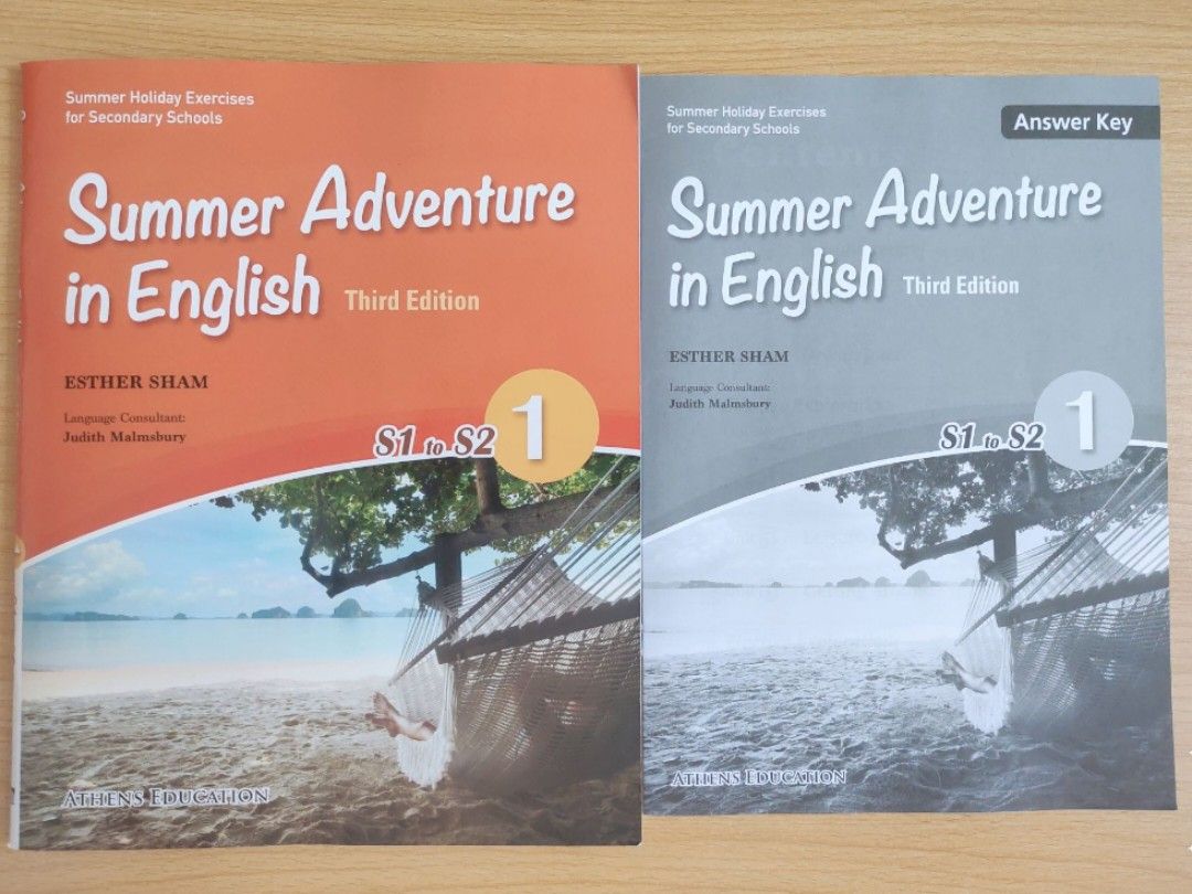Summer Adventure in English 中一升中二 暑期作業的答案紙, 興趣及遊戲, 書本 & 文具, 教科書 - Carousell