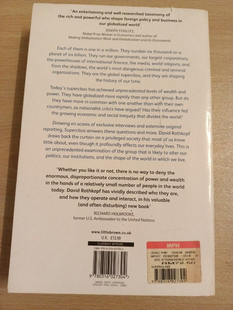 Superclass the Global power elite and the world they are making ...