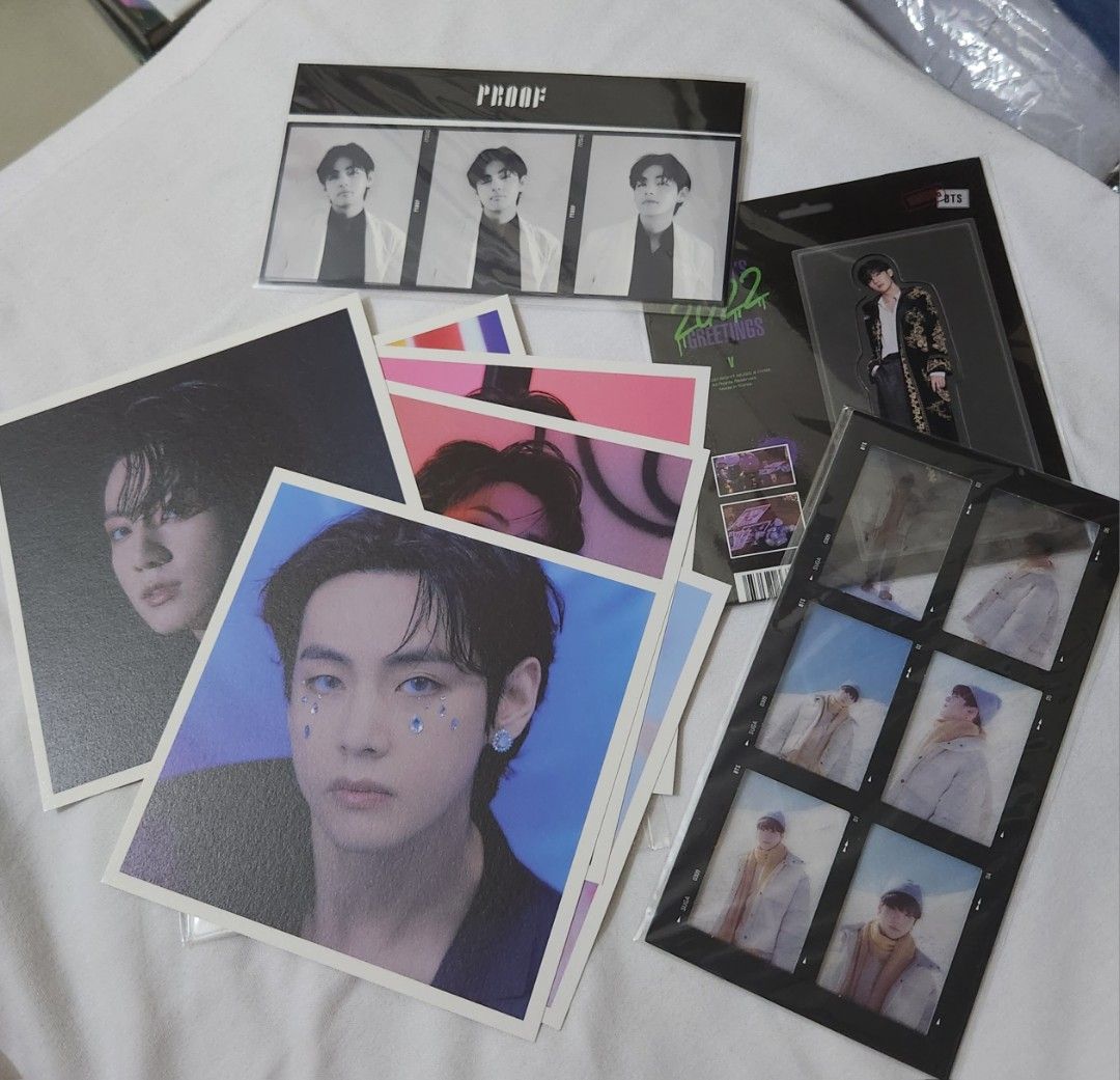 Taehyung V BTS OFFICIAL ITEMS V Proof, V SG 2022, Suga 6-cuts, MOTS PB ...