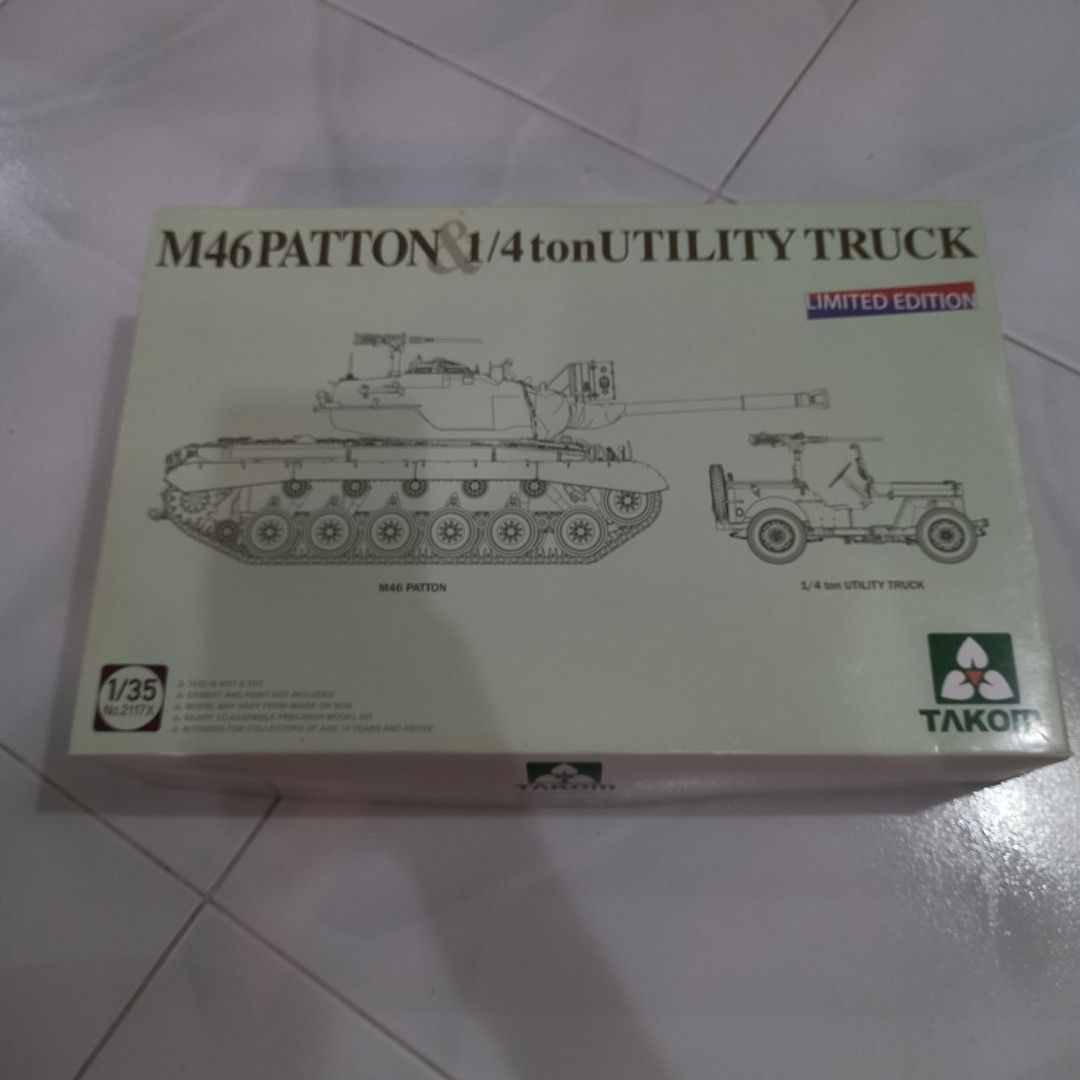 Takom Limited edition M46 Patton tank & utility truck (not tamiya ...