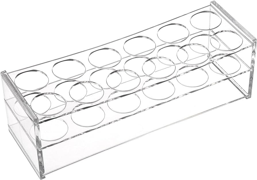TEST TUBE RACK GLASS 10ml x 12 holes, Health & Nutrition, Medical ...