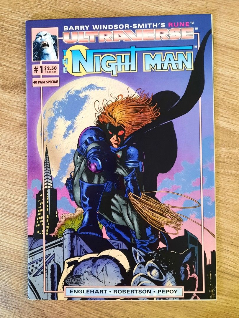 The Night Man Vol 1 #1 (1993) Rune Barry Windsor Smith, Hobbies & Toys ...