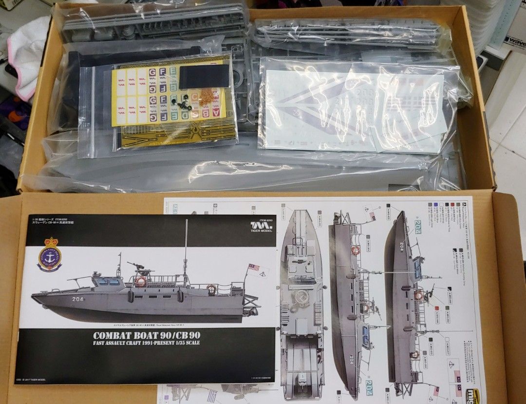 Tiger Model 1/35 CB90 Combat Boat 快速突擊艇模型, 興趣及遊戲, 玩具 & 遊戲類 - Carousell