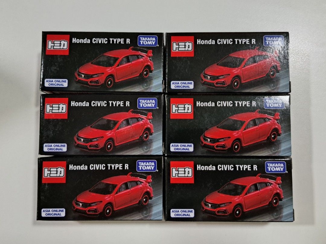 Tomy Tomica Asia Online Original Honda Civic Type R Red, 興趣及遊戲, 玩具 & 遊戲 ...