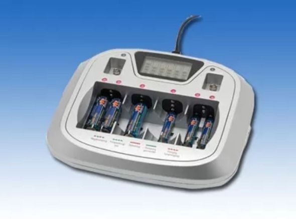 Top Craft USB Port LCD Battery Charger 9V 1000mAh Multi-size Batteries ...