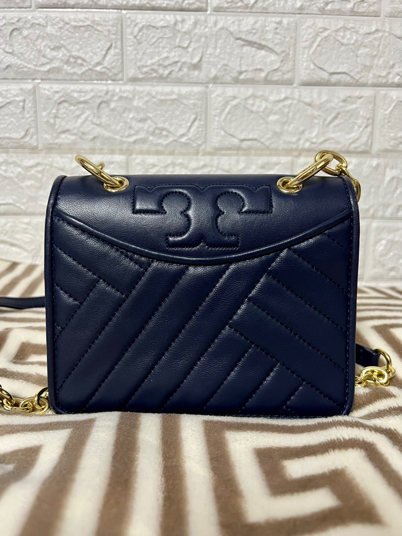 Tory Burch Alexa Mini Shoulder Bag Blue, Luxury, Bags & Wallets on ...