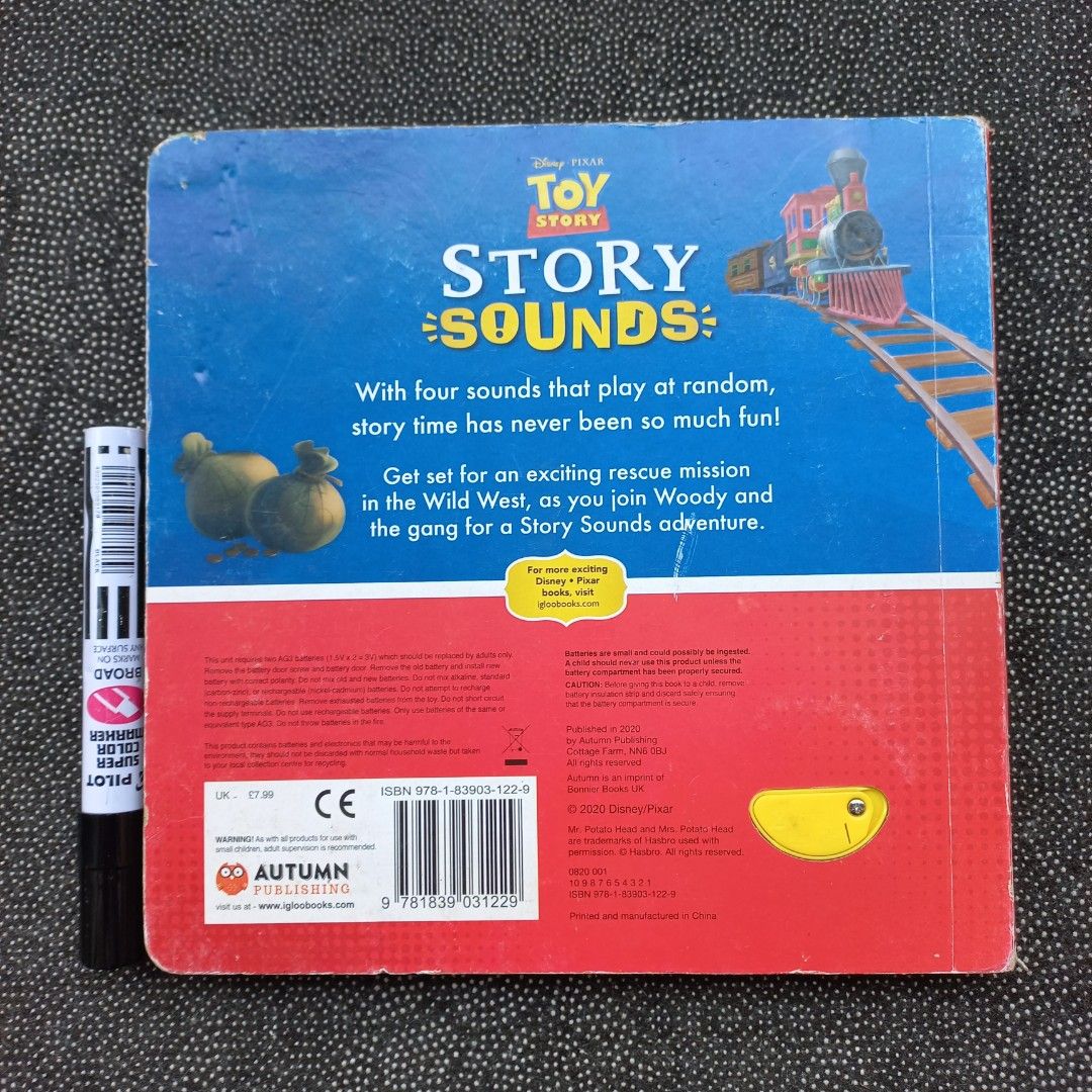 Toy Story Sounds Board Book, Hobbies & Toys, Books & Magazines ...