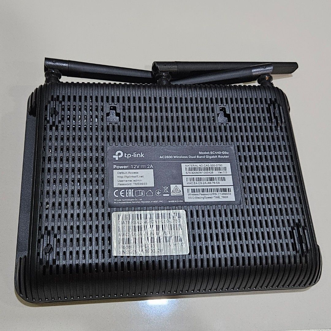 Tp-link AC2600 EC440-G5u Wireless Dual Band Gigabit Router, Computers ...