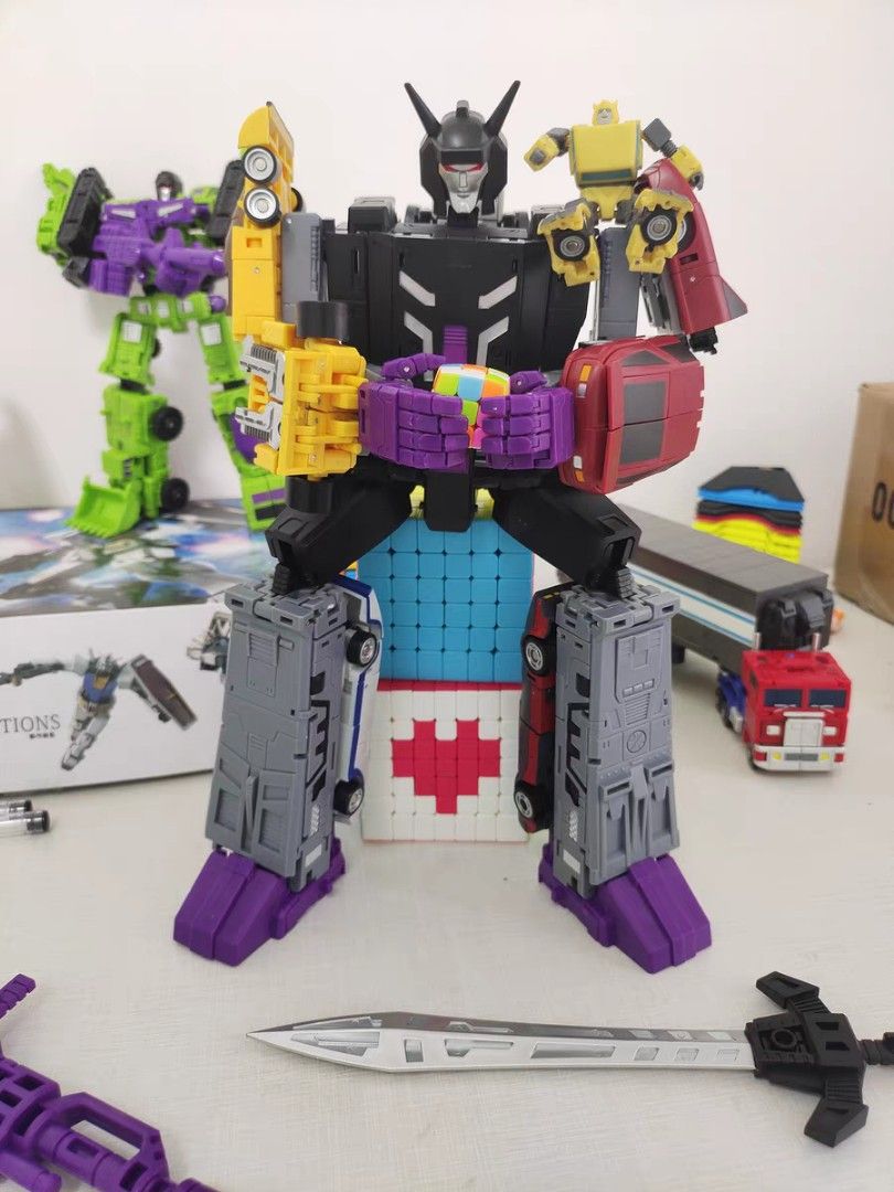 Transformers KO MHZ07 Mini 07 magic square Menasor (OVERSIZED, 30CM ...