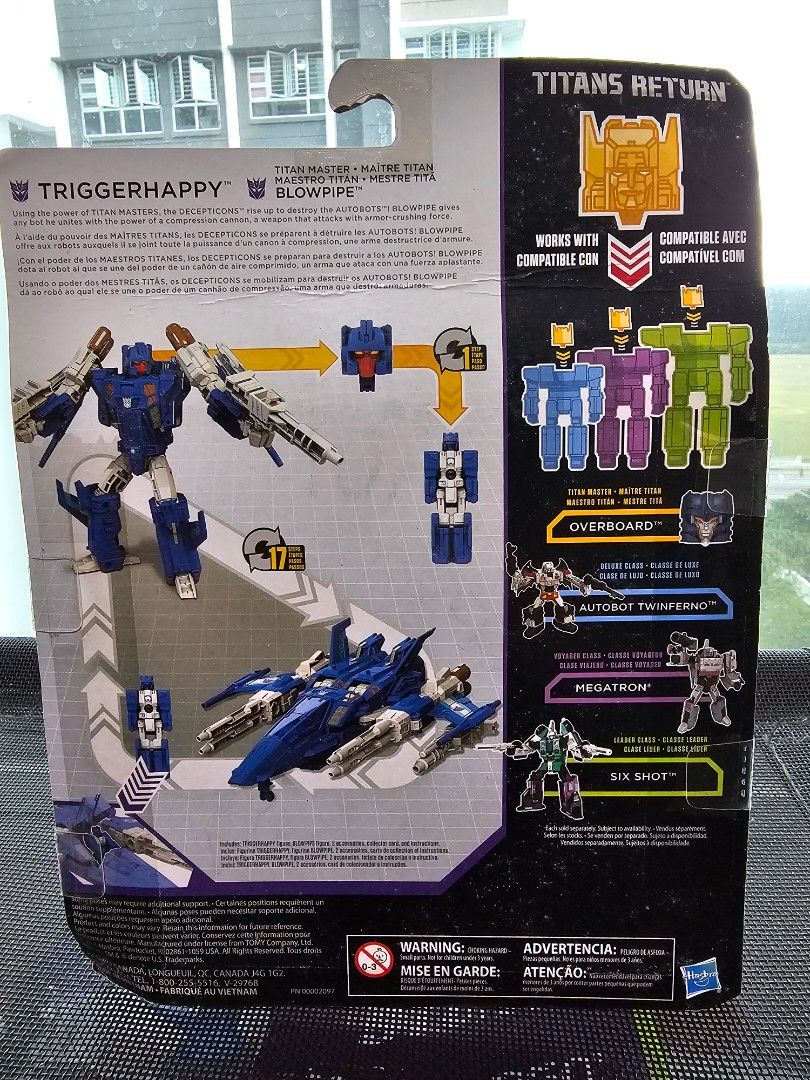 Transformers Titans Return Headmaster Blowpipe & Triggerhappy sealed ...
