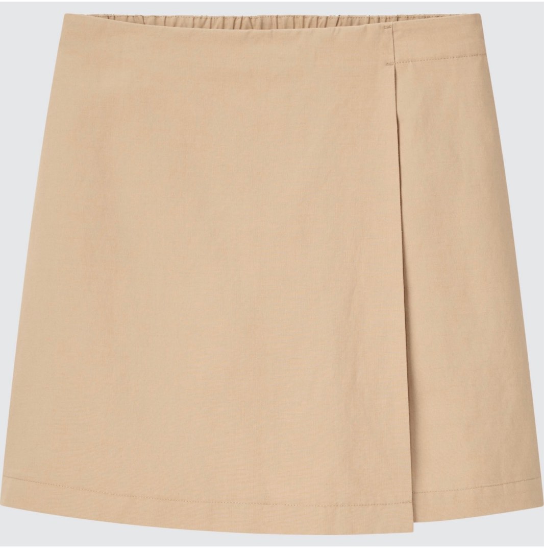 Uniqlo Linen Blend Skort, Women's Fashion, Bottoms, Skirts on Carousell