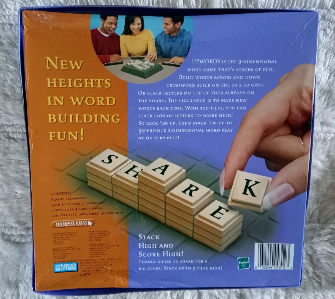 Upwords by Hasbro, Hobbies & Toys, Toys & Games on Carousell