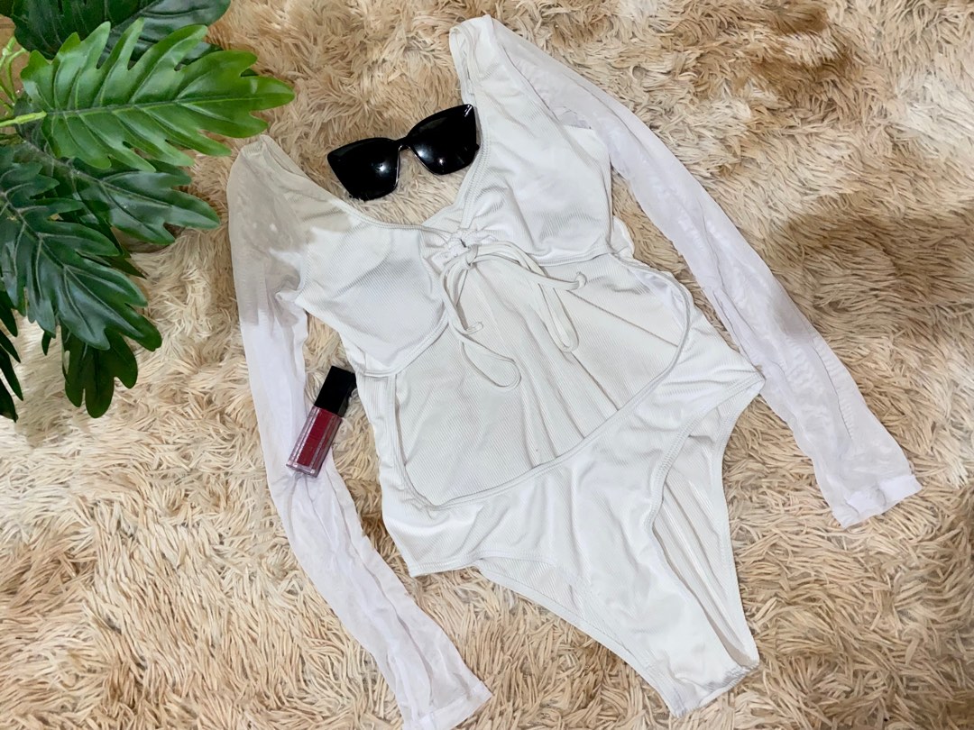 Used once (white), Women's Fashion, Swimwear, Bikinis & Swimsuits on ...