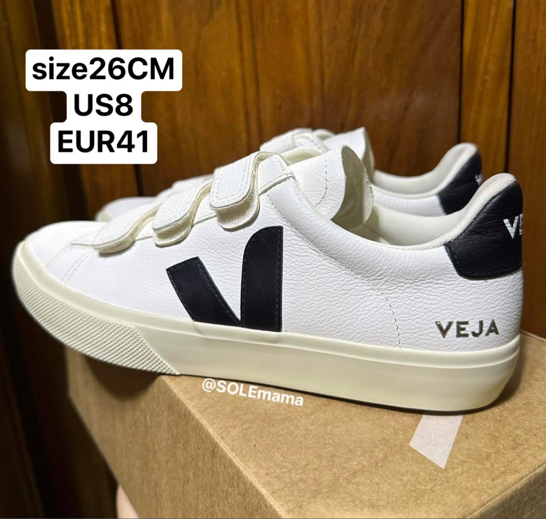VEJA Recife White Black Original, Women's Fashion, Footwear, Sneakers ...