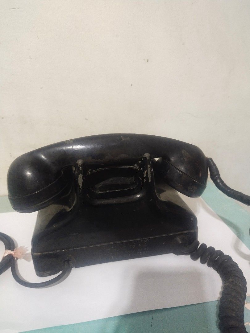vintage Rotary Dial Phone/Signal Corps US Army/1952/Not Working ...