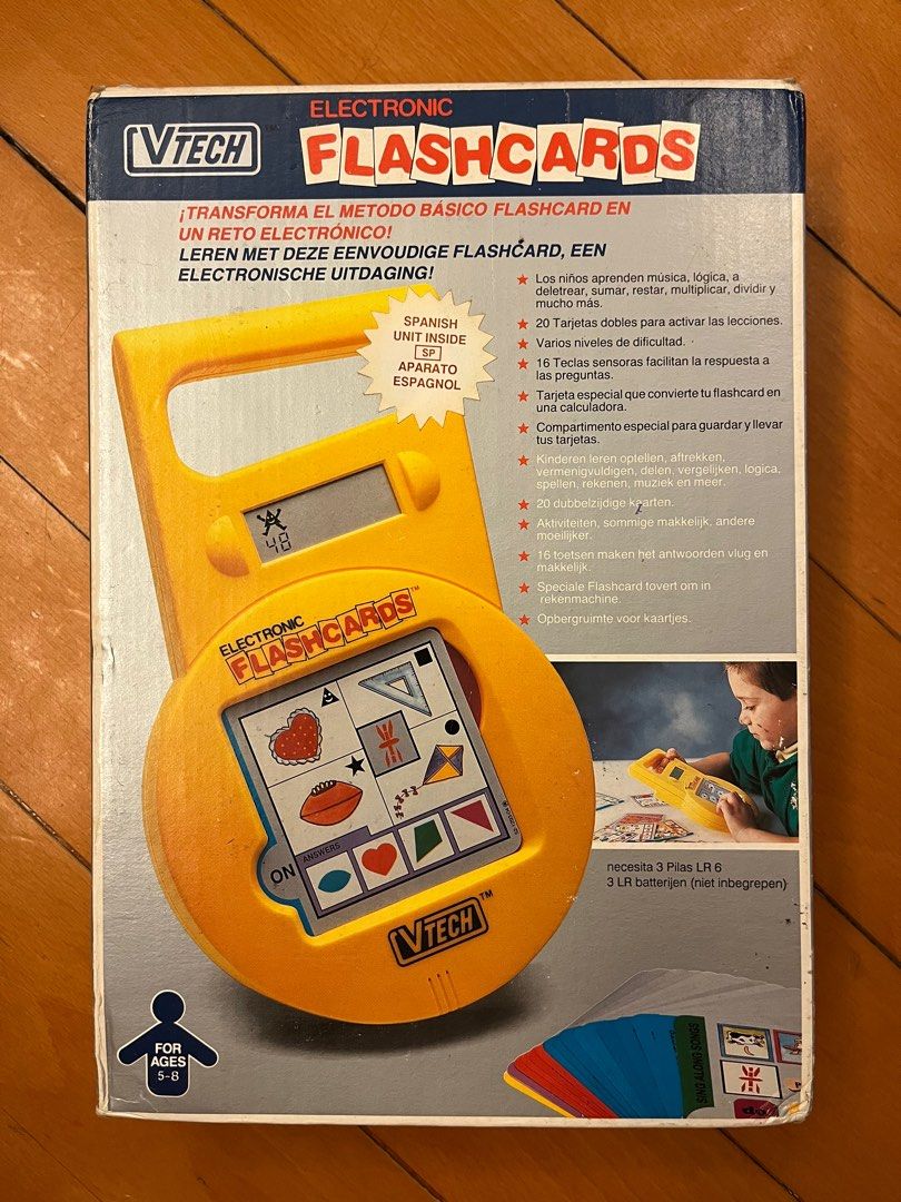 Vtech Electronic Flashcards, 興趣及遊戲, 收藏品及紀念品, 古董收藏 - Carousell