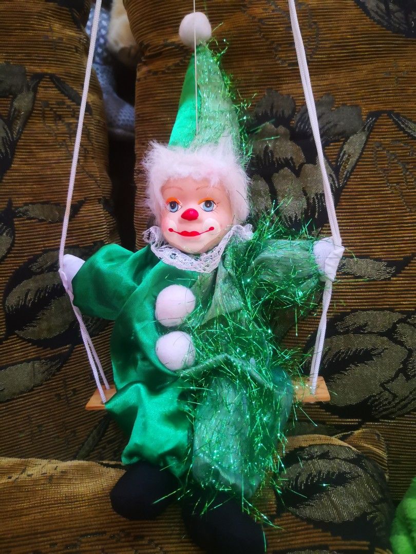 VTG CLOWN CIRCUS MARIONETTE STRING PUPPET DOLL PORCELAIN HEAD, Hobbies ...