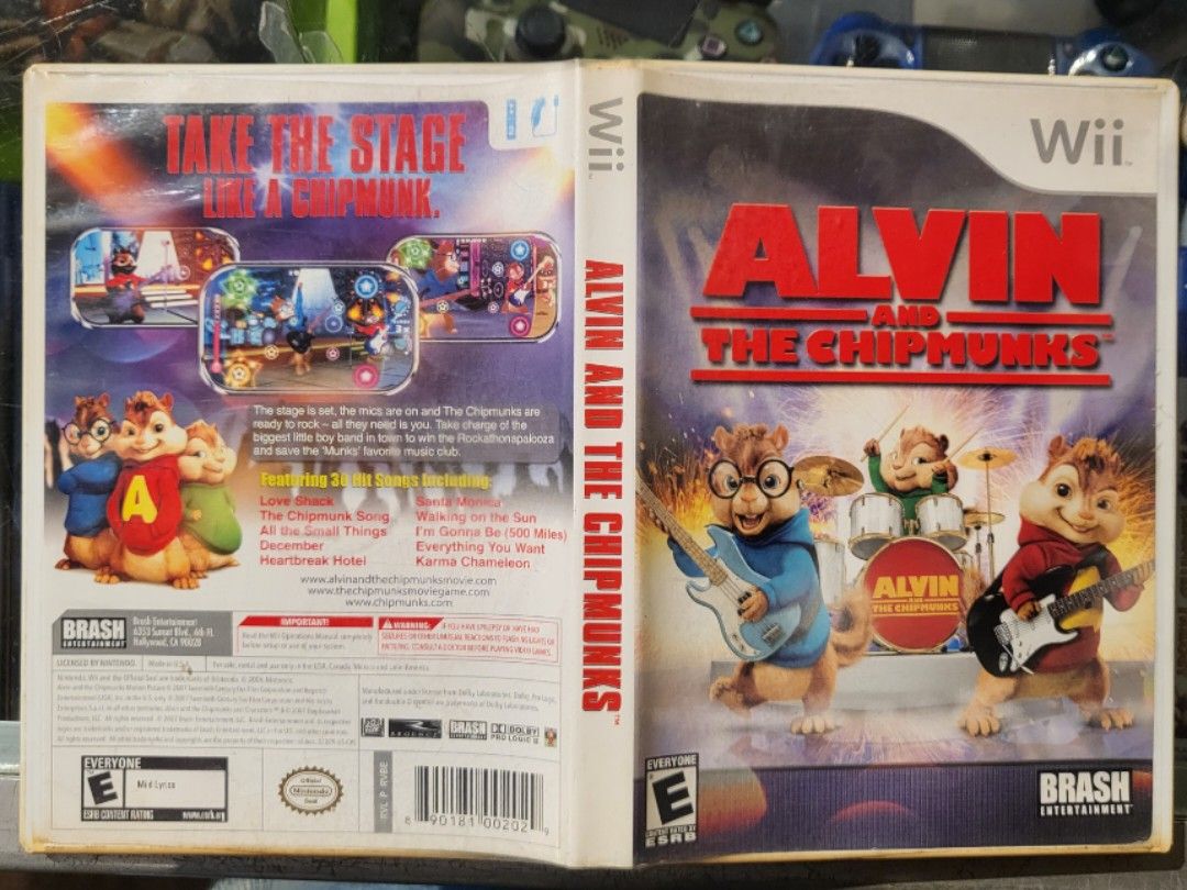 Wii Alvin and the Chipmunks, Video Gaming, Video Games, Nintendo on Carousell