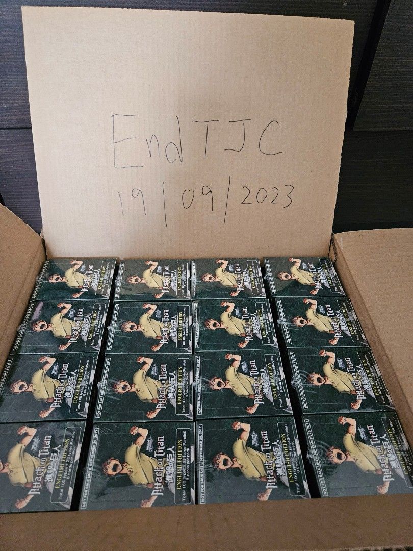 WTS > English Weiss Schwarz AOT Attack On Titan vol 2 booster boxes ...