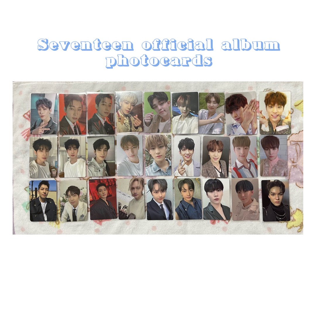 [wts] seventeen svt official album pcs // scoups jeonghan joshua jun ...
