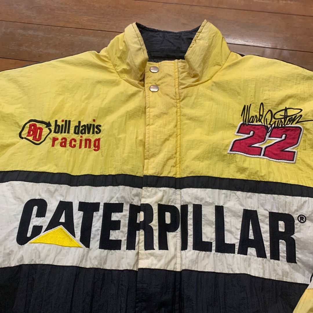 (X) VTG Nascar Ward Burton Caterpillar Racing Jacket, Men's Fashion ...
