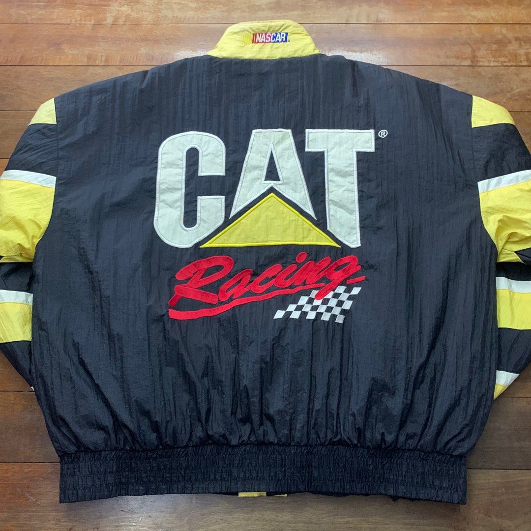 (X) VTG Nascar Ward Burton Caterpillar Racing Jacket, Men's Fashion ...