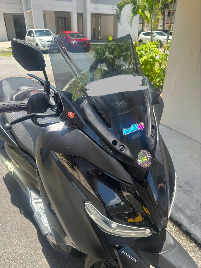 Xmax Sport Windshield (Givi), Motorcycles, Motorcycle Accessories on ...