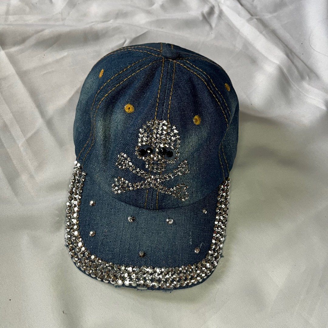 y2k rhinestone cap, Men's Fashion, Watches & Accessories, Caps & Hats ...