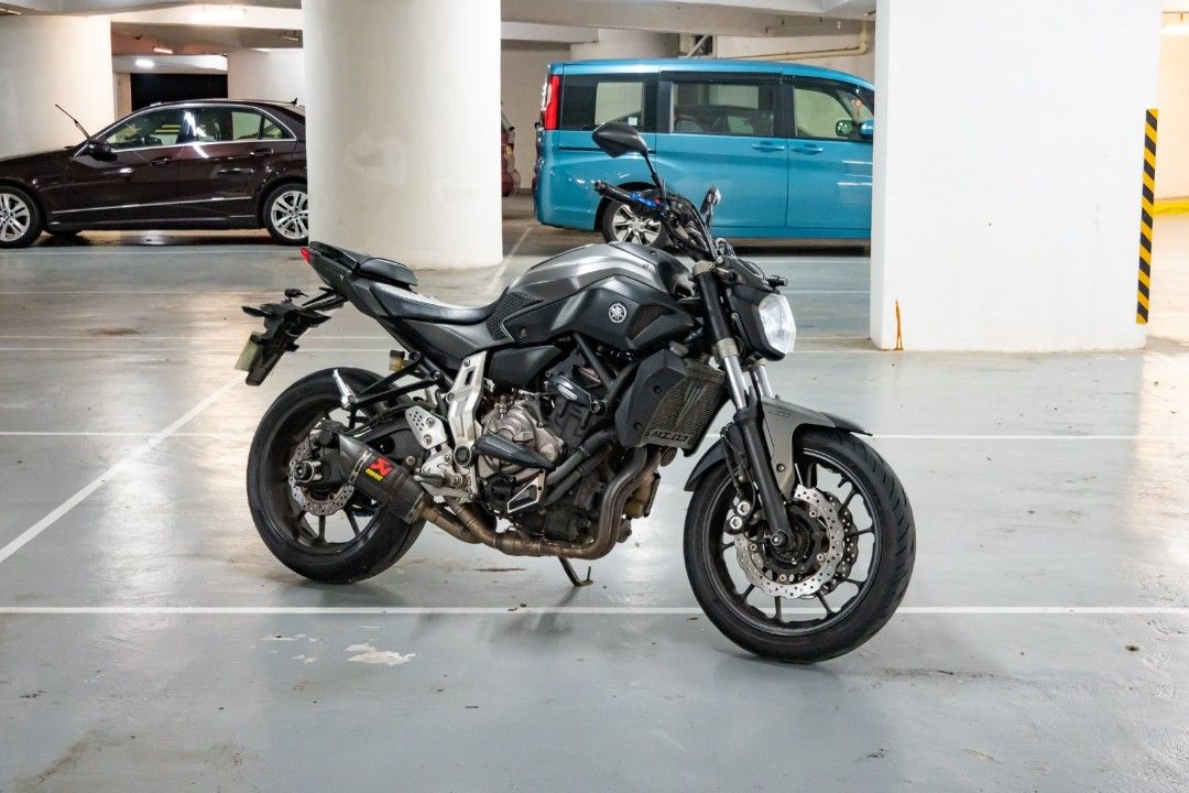 Yamaha MT07 MT-07 ABS All black 全黑色， 型仔 2字牌簿 泊有蓋， 少渣假日車 11個月牌費 約30xxx ...
