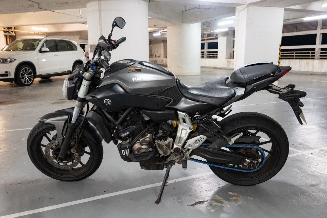 Yamaha MT07 MT-07 ABS All black 全黑色， 型仔 2字牌簿 泊有蓋， 少渣假日車 11個月牌費 約30xxx ...